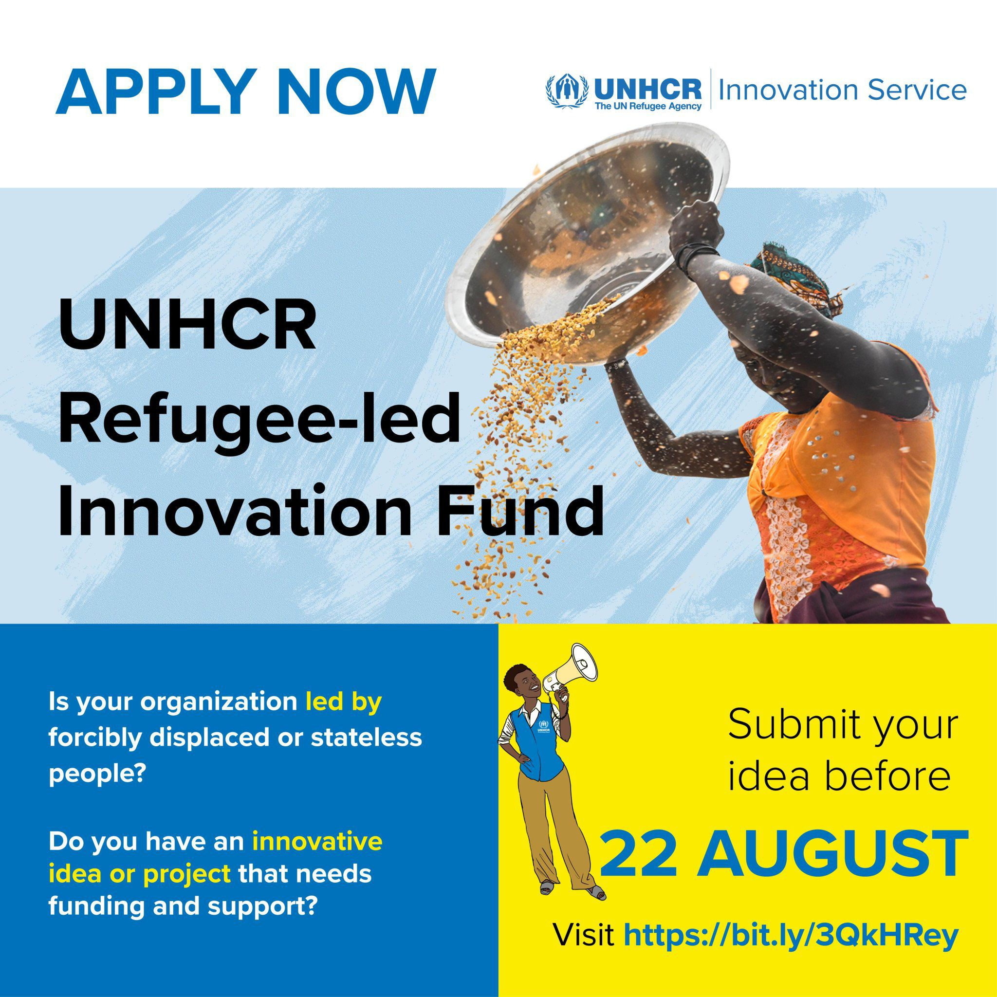 Refugee-led Innovation Fund Now Open for Global Applications — Deadline: 22 August 2025 - UNHCR ...