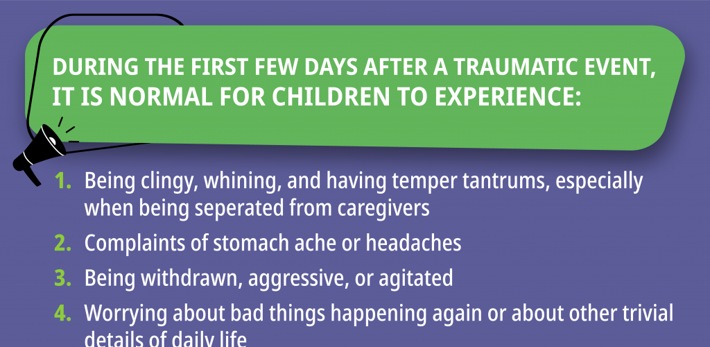 Common Expected Experiences of Children after a Traumatic Event - UNHCR ...