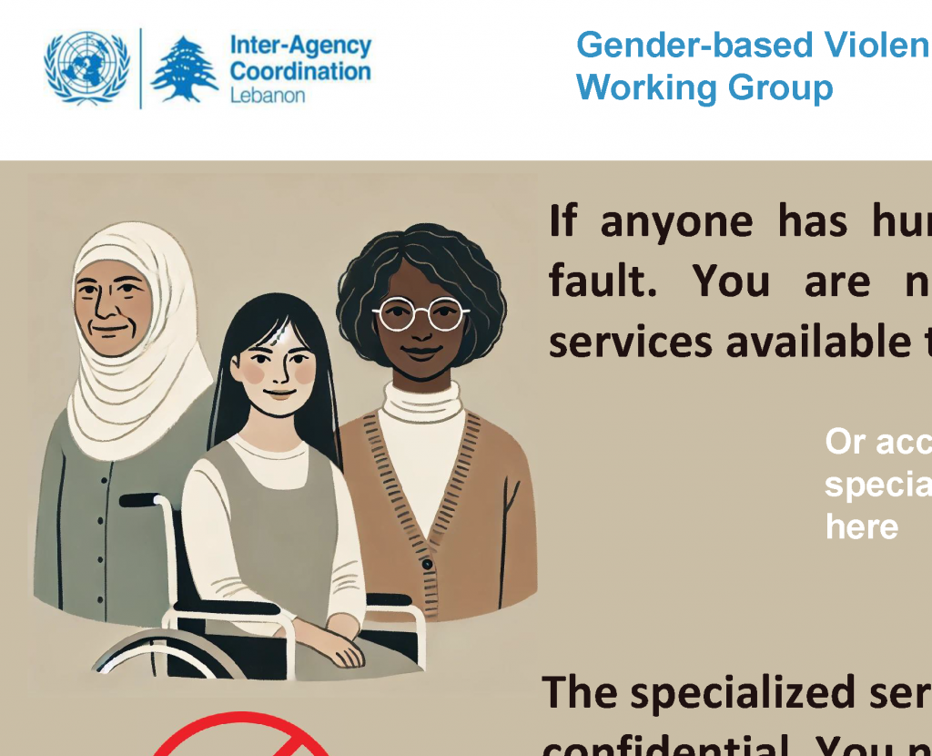 What is Gender Based Violence, and where can you seek help? - UNHCR Lebanon