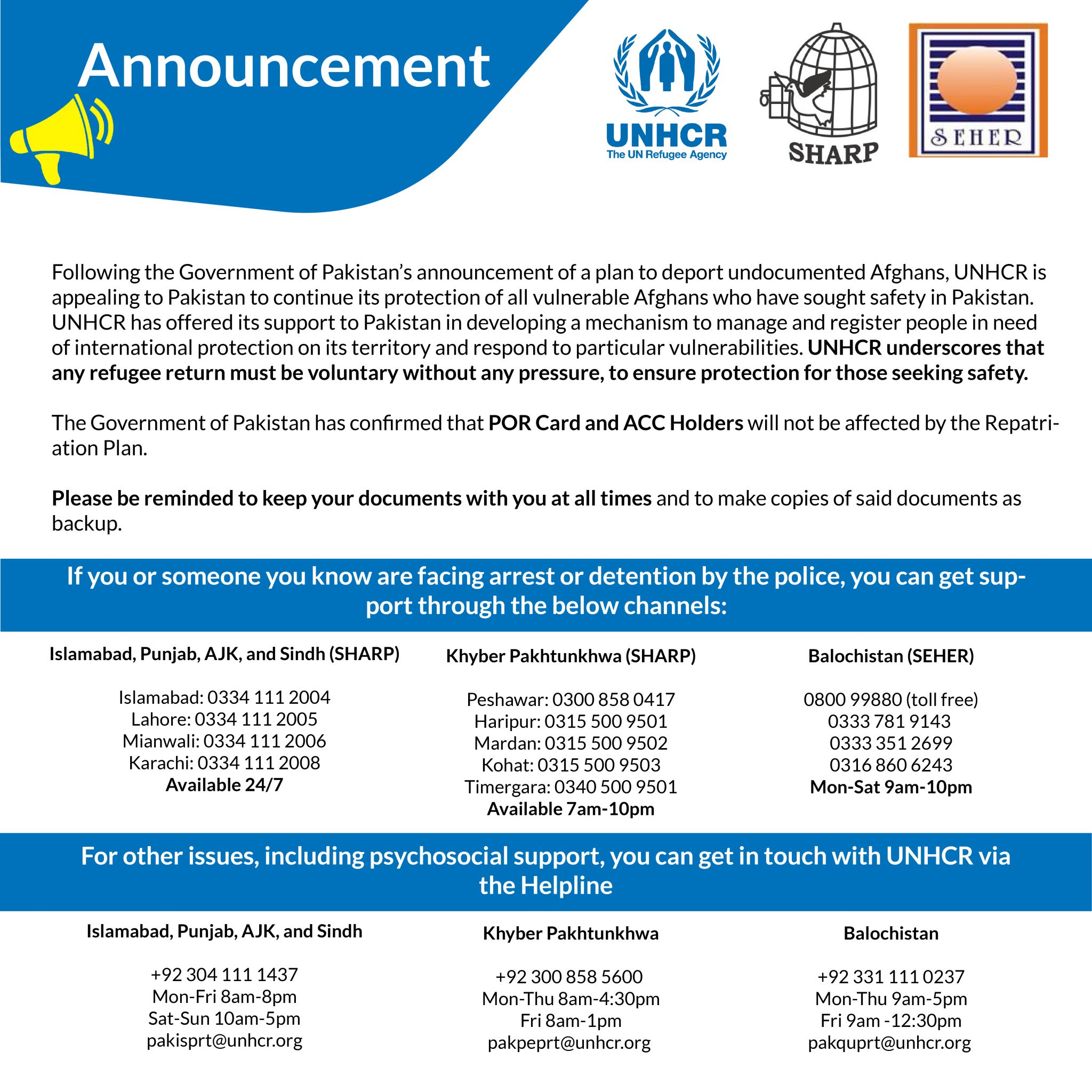 UNHCR Pakistan - Help for refugees and asylum-seekers