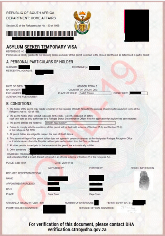 Online Renewal Of Permits UNHCR South Africa