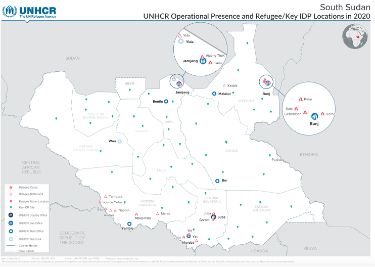 Where can you find us? - UNHCR South Sudan